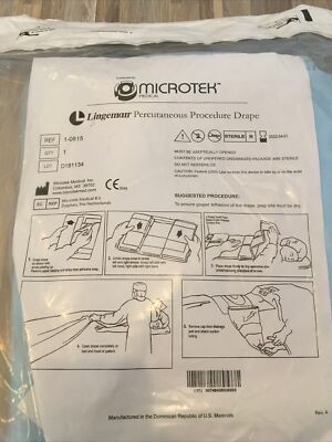 MICROTEK 1-0815 Lingeman Percutaneous Procedure Drape | eBay