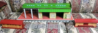 Marx Freight Terminal Tin Litho Train Station Toy Building Vintage ...