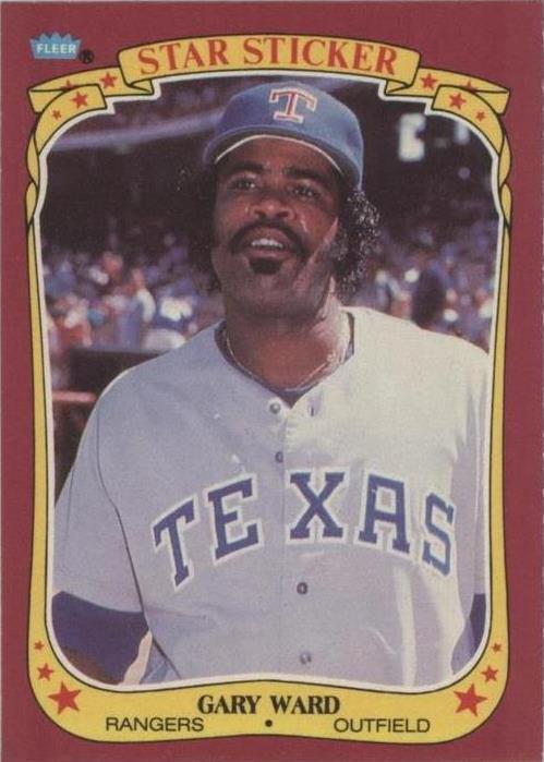 1986 Fleer Star Stickers - Gary Ward #125 for sale online | eBay