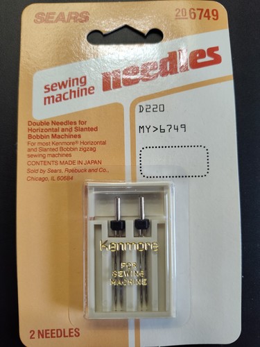 Nos Vtg Sears Double Needles For Horizontal And Slanted Bobbin Machines ...