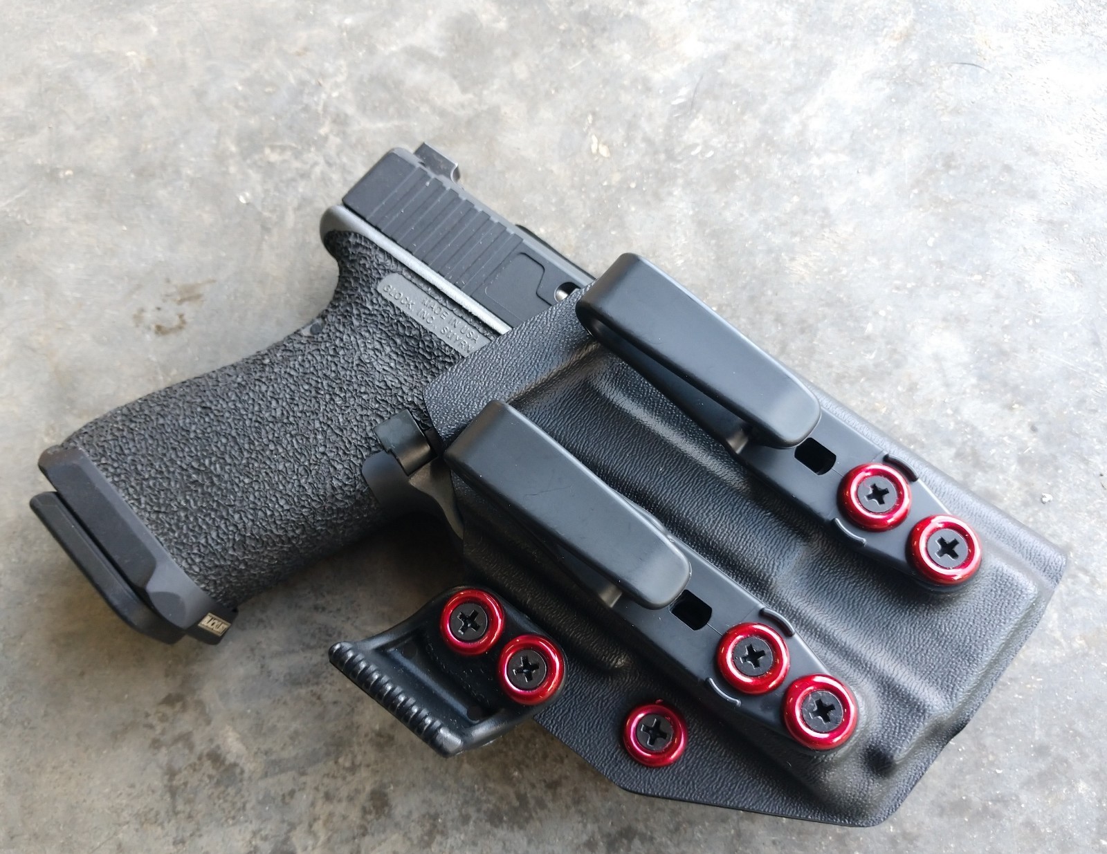 Glock 19/23 OLight PL Mini Holster BLACK from LegacyFirearmsCo.com ...