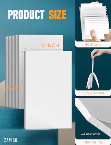 Note Pads 3x5 Small Notepads 3x5 Memo Pads, Small Notebooks 3 x 5 Inch ...