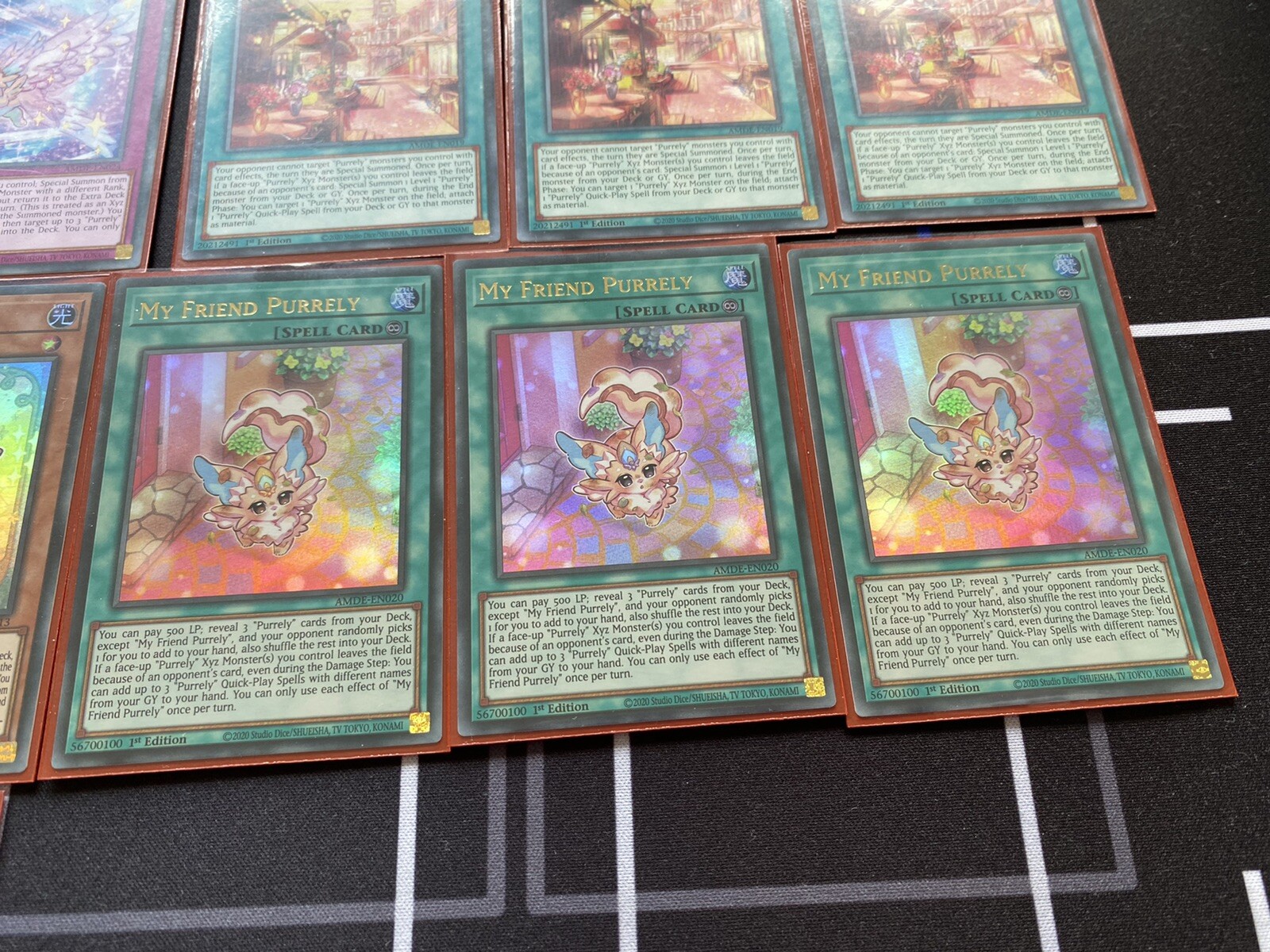 Yugioh Purrely Deck Core AMDE including Collectors Rare and Volcanic ...