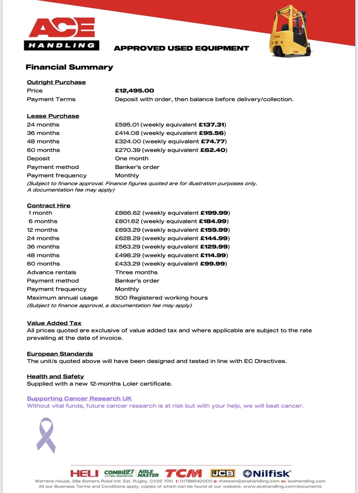 Flexi G3 Articulated Electric Forklift Hire-£99.99 Buy-£12495 HP-£62 ...