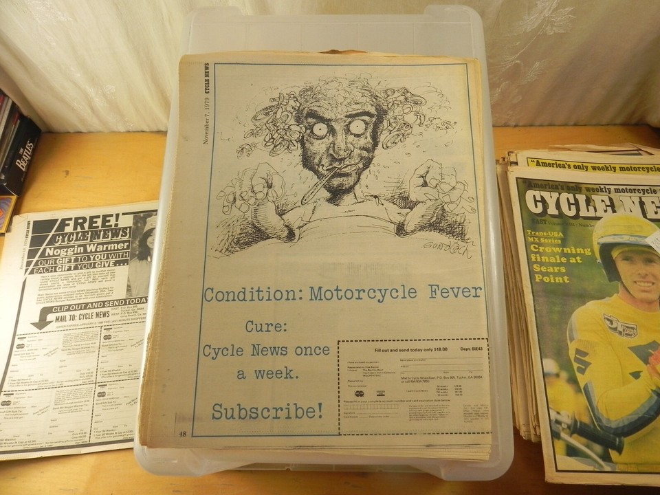 CYCLE NEWS Motorcycle Newspaper - East -November 7, 1979 - Wheelie King ...