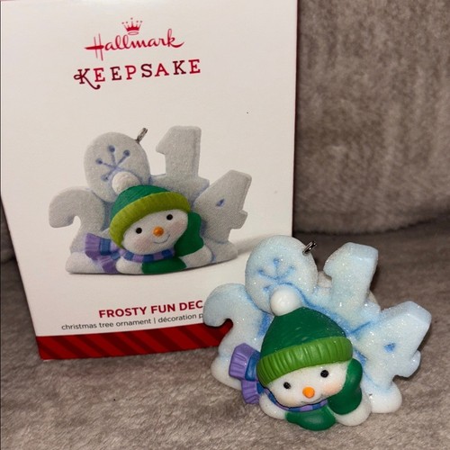2014 Hallmark Keepsake Frosty Fun Decade Snowman Ornament New in box | eBay