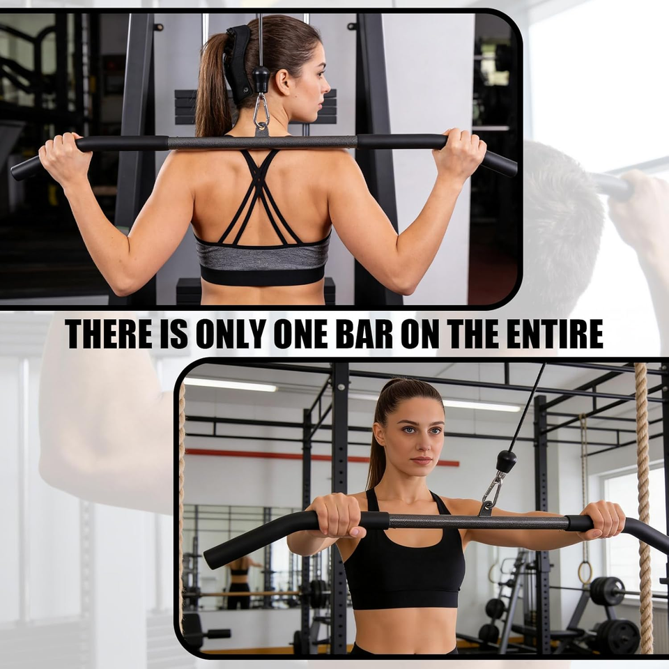 41.73In/106Cm LAT Pulldown Bar with Full Rotation, LAT Pulldown ...