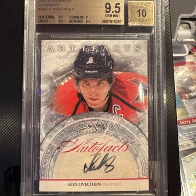 2012-13 Artifacts Auto facts Alex Ovechkin On Card Auto Beckett 9.5 ...