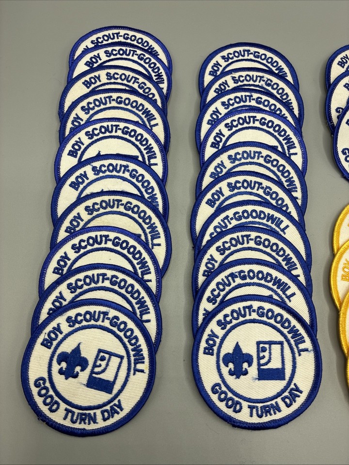 Vintage Goodwill Boy Scout Good Turn Day Patch LOT of (37) BSA badges ...