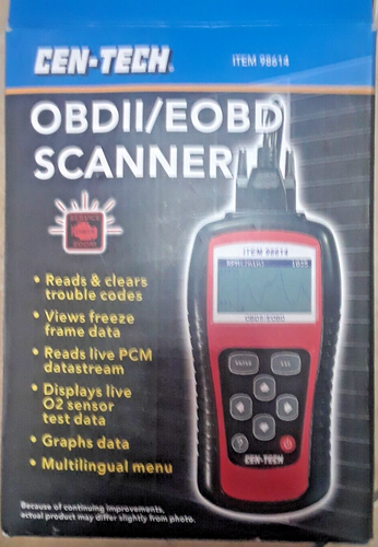 Cen-tech 98614 Can OBDII Code Reader EOBD Scanner for sale online | eBay