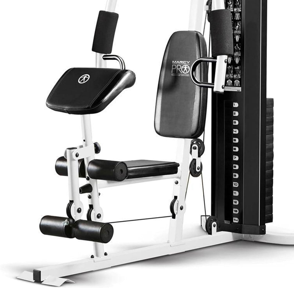 Dual-Functioning Upper and Lower Body 150-Pound Stack Home Gym Workout ...