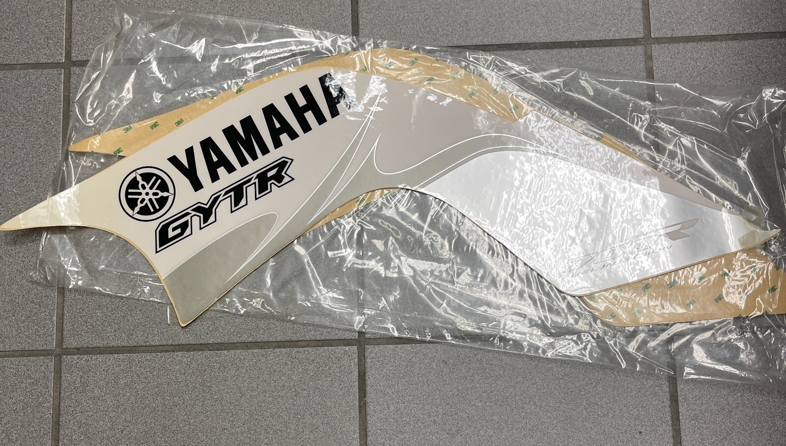 Yamaha GYTR Graphics. Silver and White | eBay