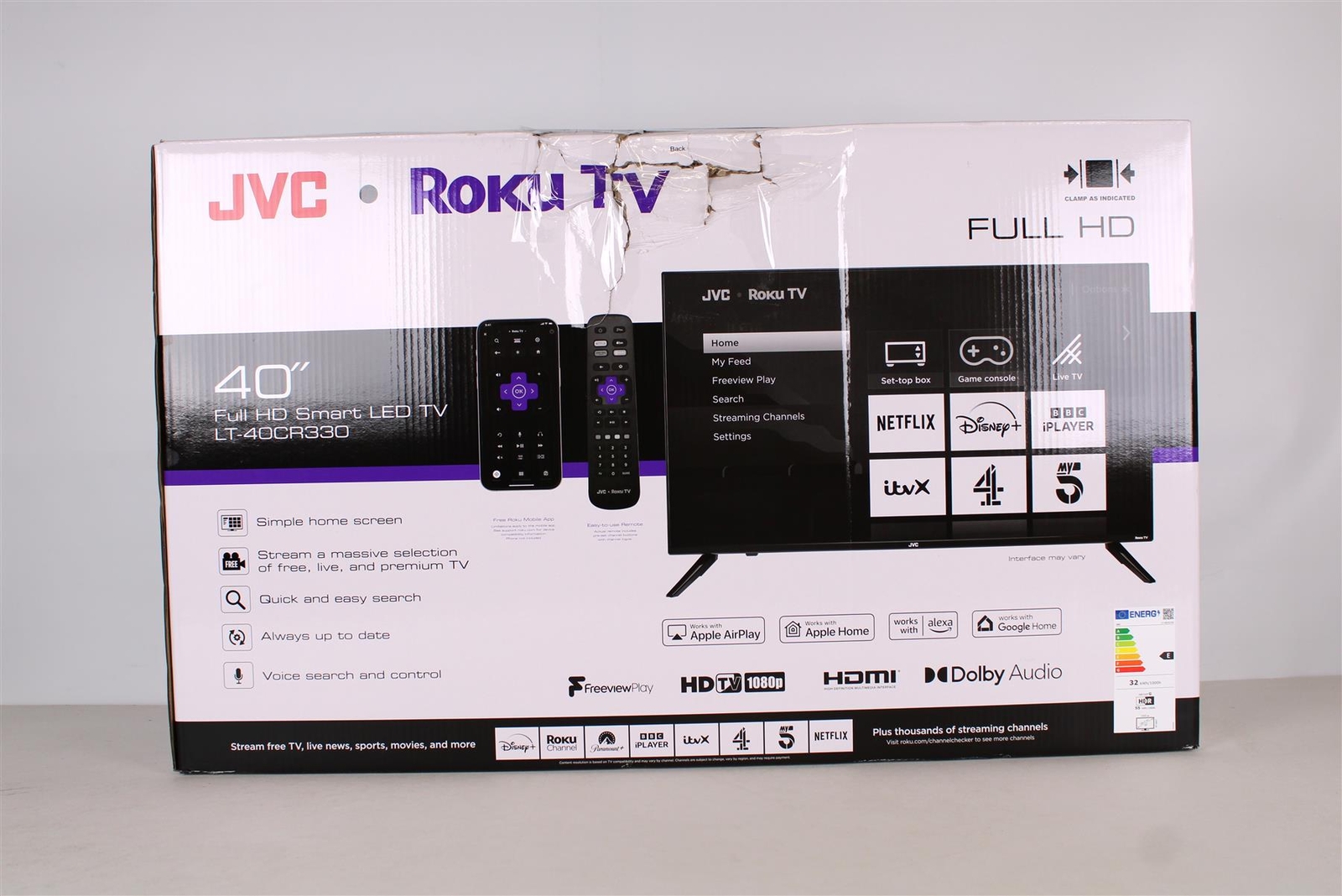 JVC LT-40CR330 40" Smart Full HD HDR LED TV - DAMAGED BOX | eBay