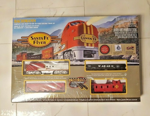 BACHMANN 1/87 HO SANTA FE FLYER CANYON CHIEF FREIGHT TRAIN SET ITEM ...