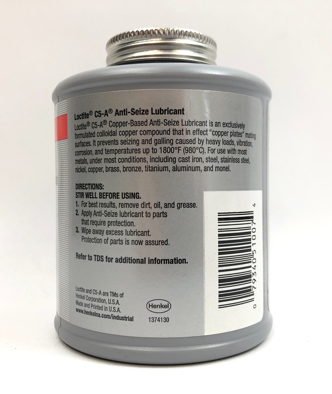 Loctite LB 8008 C5-a Copper Based Anti Seize Lubricant 51007 1lb for ...