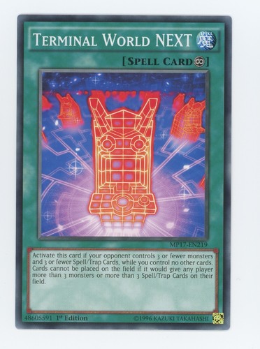 Yugioh Terminal World Next MP17-EN219 1st Edition Common Mint x3 | eBay