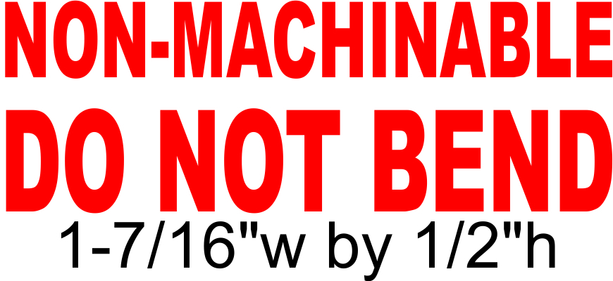 NON MACHINABLE DO NOT BEND Self Inking Rubber Stamp, RED INK | eBay