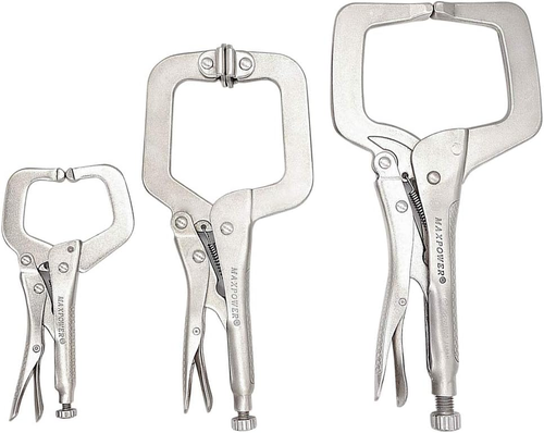 Heavy Duty Locking C Clamp Set 6-Inch, 9-Inch,11-Inch, 3-Piece Locking Pliers Ni 705353208294| eBay