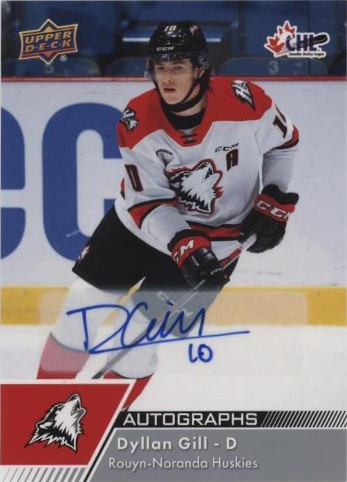 2022-23 Upper Deck CHL - Dyllan Gill #73 Autographs (AU, RC) for sale ...