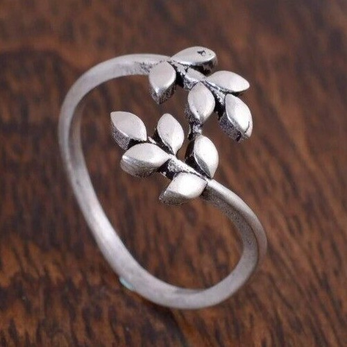 Birthday gift For Women's Fancy Solid Metal Adjustable Leaf Toe Ring 925 Silver | eBay