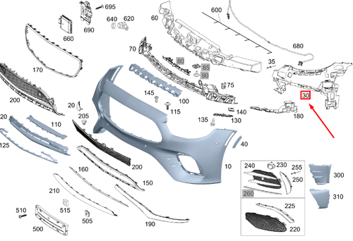 Mercedes-Benz E C238 Stoßstange vorne links Grundträger A2138857104 NEU ...