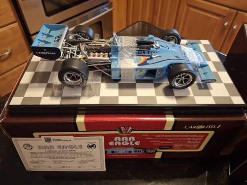 Bobby Unser 1975 Indy 500 Winner #48 Jorgensen Eagle #4701 Carousel 1 ...