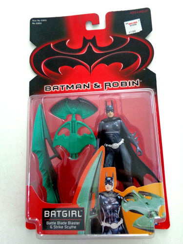 BATGIRL BATMAN & ROBIN 1997 KENNER MOVIE TOY MOC BATTLE BLADE & SCYTHE ...