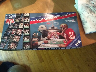 1986 VCR Quarterback Game VHS Football Footage Officially Licensed NFL ...