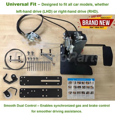Universal Dual Control Gas Brake Pedal Kit for All Cars LHD RHD Easy ...