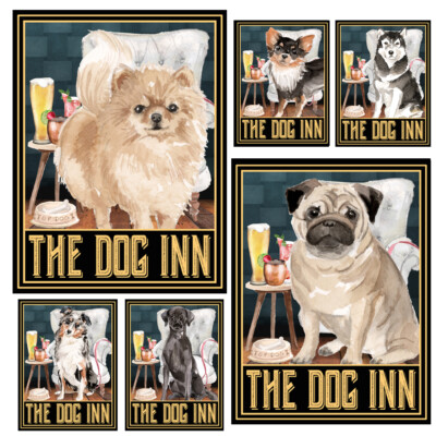 Metal Sign Plaque The Dog Inn Home Decor Home Bar Pub Man Cave Pet Gift ...
