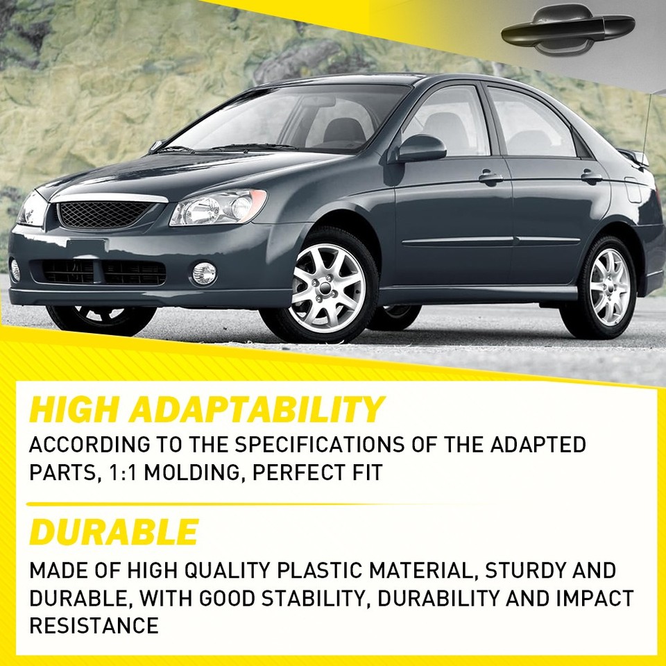 Fits Kia Spectra 2004-2009 4x Exterior Door Handles Front & Rear ...