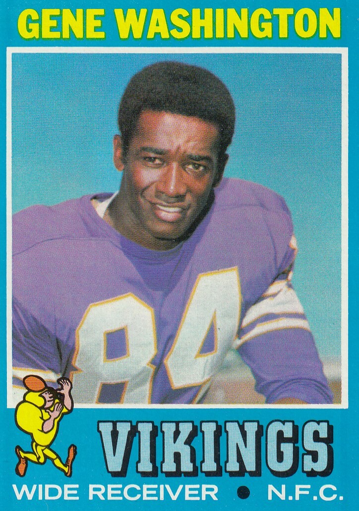 1971 Topps # 130 Gene Washington - Minnesota Vikings -- Box 708-454 | eBay
