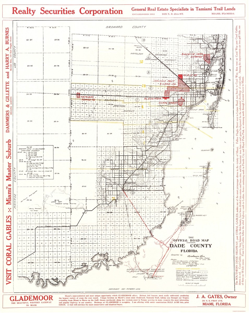Highway Map Of Dade County