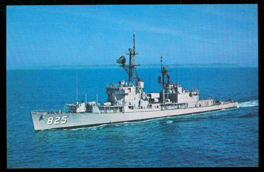 USS Carpenter DD-825 postcard US Navy anti-submarine warfare destroyer ...