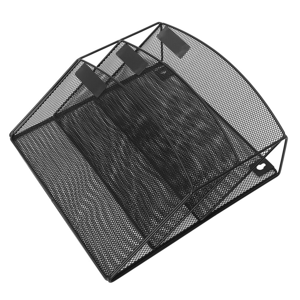 Wall Document Holder Wire Mesh File Organizer Paper Holder Office Wall ...