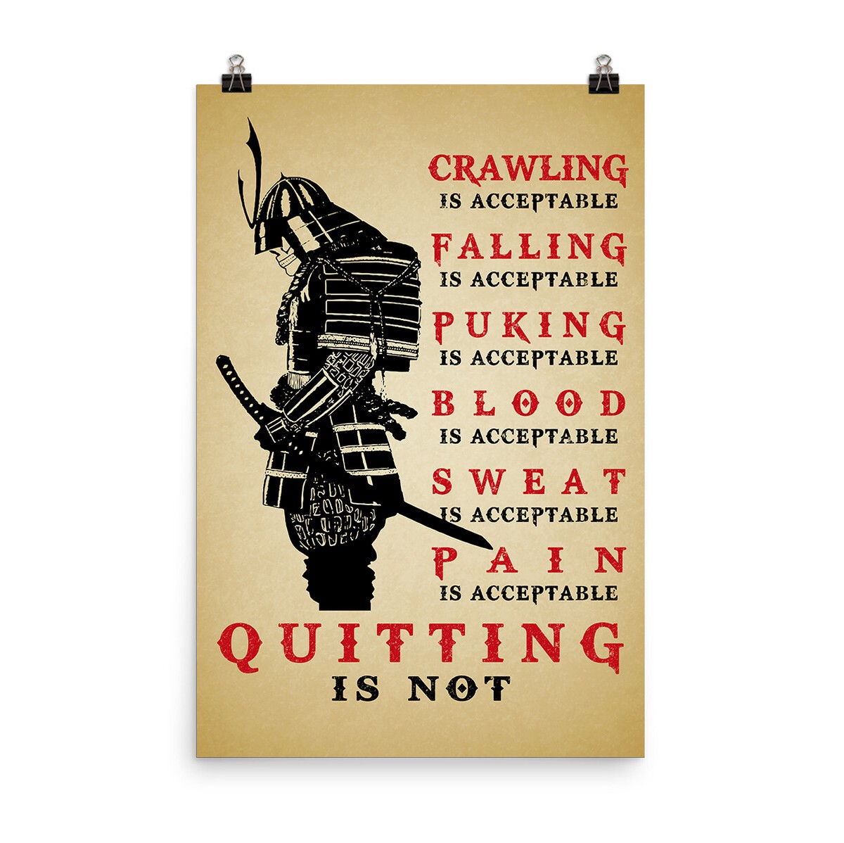 Samurai Positive Quotes Amazon.com: Yonsibing Japanese Samurai