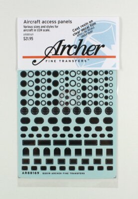 Archer 1/24 Aircraft Access Panels (148 total in Various Sizes & Shapes ...