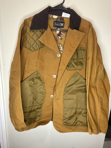 Vintage Sears Duck Hunting Shooting Jacket Size Large (42-44) Canvas ...