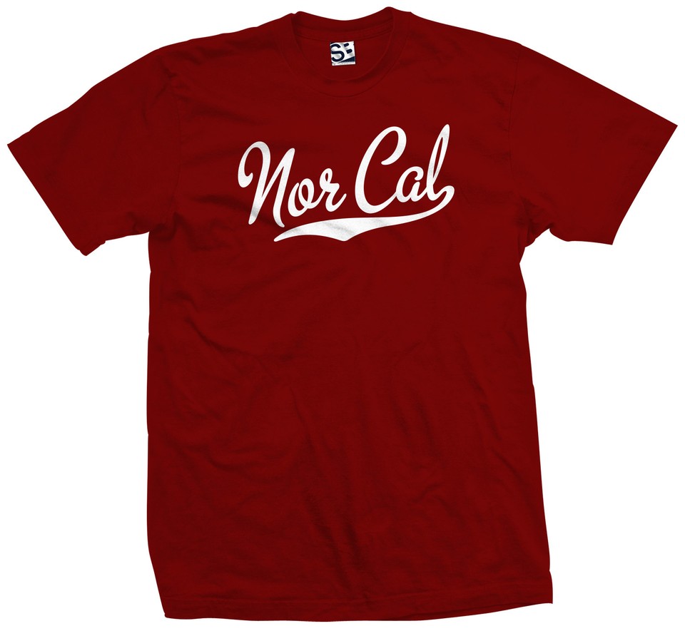 Nor Cal Script Tail Shirt | California Republic Sports Mens Tee | eBay