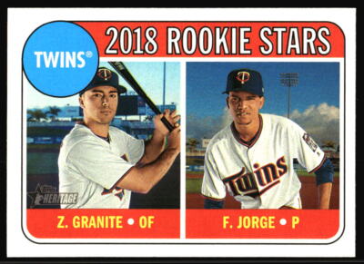 2018 Topps Heritage Rookie Stars Felix Jorge / Zack Granite #99 | eBay