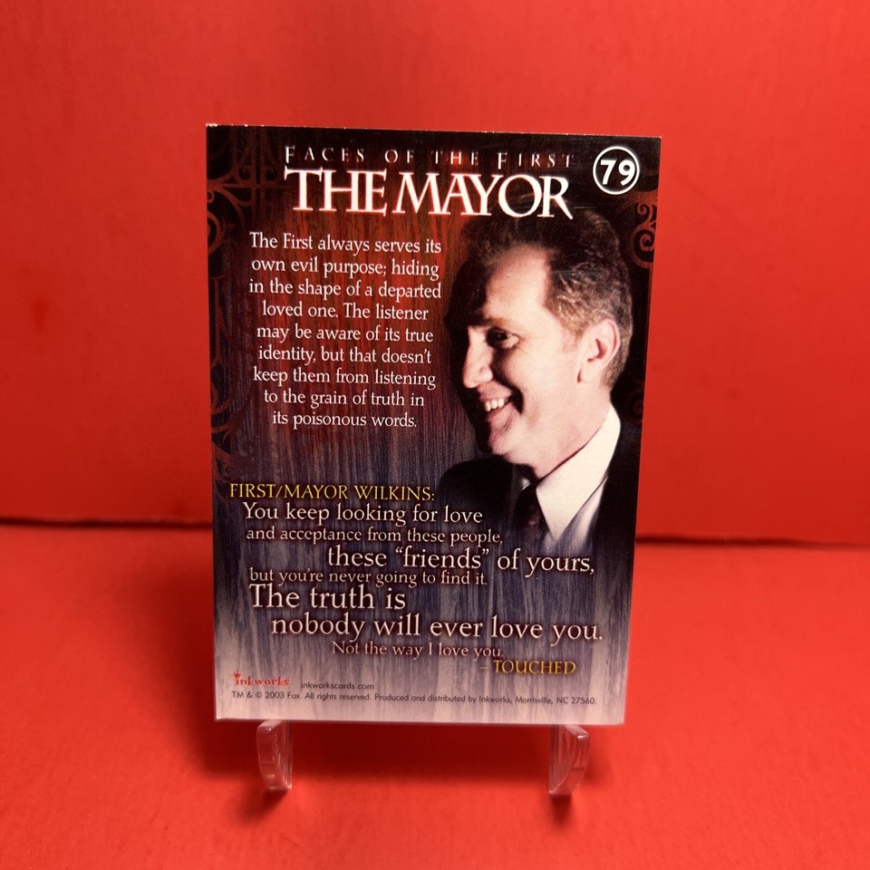 2003 Inkworks Buffy the Vampire Slayer Season Seven The Mayor #79 VG🦄 ...