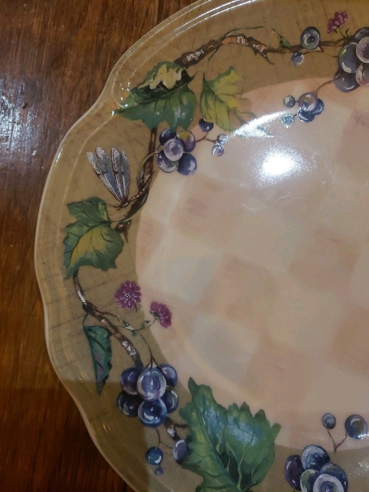 Tracy Porter The Claret Collection Floral Berries Designer Plate 11 ...