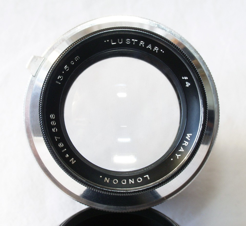 Wray Lustrar 4/13.5cm for Wrayflex, with hood | eBay