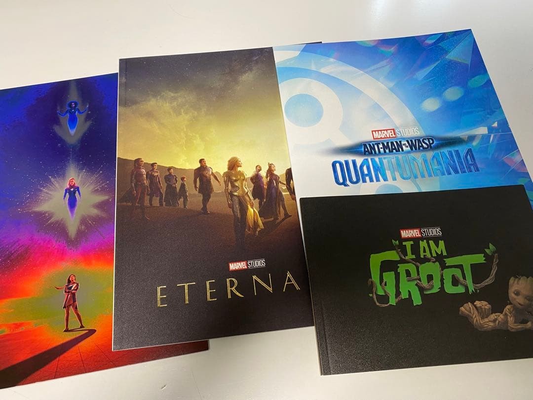 Marvel Movie Pamphlet Set of 4 (Eternals, Ant-Man & Wasp: Quantumania ...