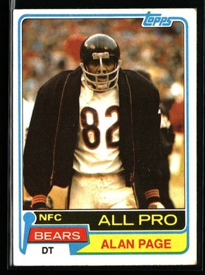 1981 Topps #160 Alan Page Chicago Bears | eBay