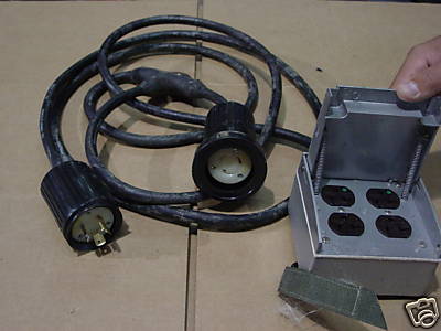 4 WAY OUTLET BOX W/HUBBELL 20AMP HUBBELL TWISTLOCKS 2311 OR 231A NEW | eBay