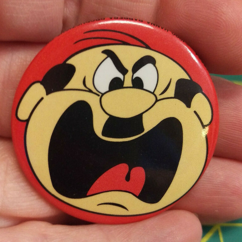 Vintage Jetson Pinback Button Mr. Spacely comical novelty pin 1990 ...