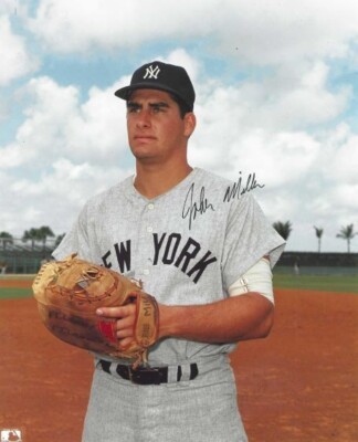 Signed 8x10 JOHN MILLER New York Yankees Autographed photo w/COA | eBay