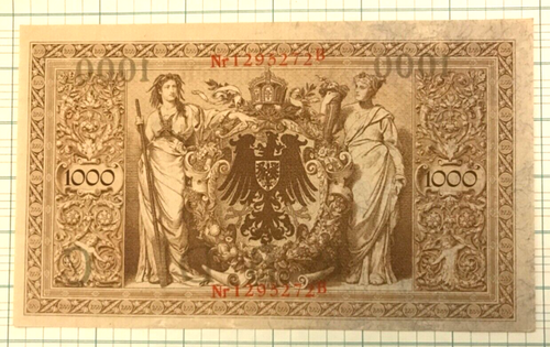 Mogi9 Germany 1000 Mark VF 1910 P-44b Reichsbanknote Large Paper Bill ...