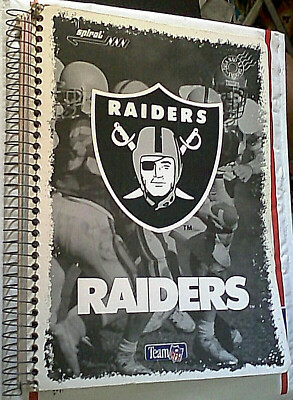 Vintage LA / Oakland Raiders Spiral Notebook - Brazil Market football ...